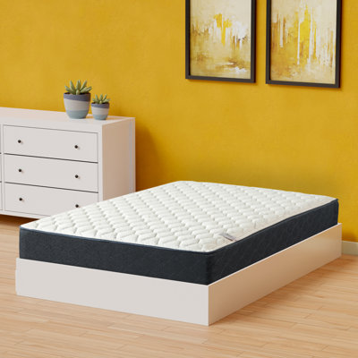 Langham 9 Inch Medium Firm TightTop Single Sided Hybrid Mattress Compatible with Adjustable Bed Alwyn Home Mattress Size Queen